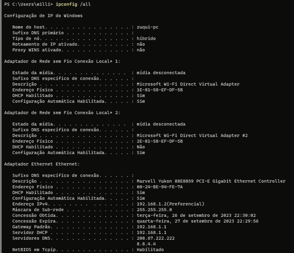 📅 Tabela ARP/Cache ARP (Address Resolution Protoco) | Willian Luis Zuqui